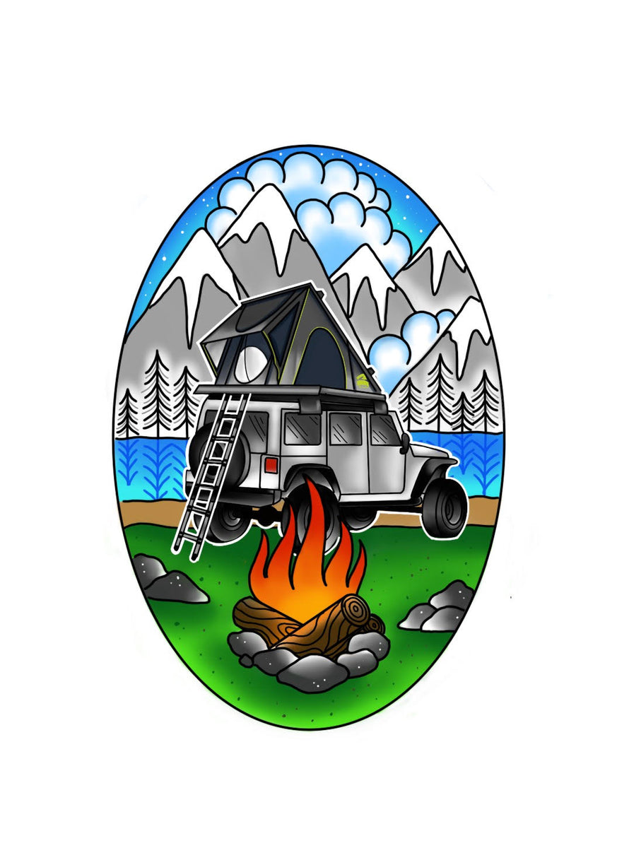 CAMPFIRE STICKER 💀 – SMRT Tent Inc.